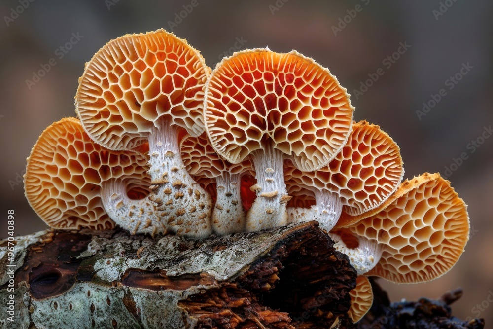 Spore-Bearing Structures: An image of fungi with visible spore-bearing ...