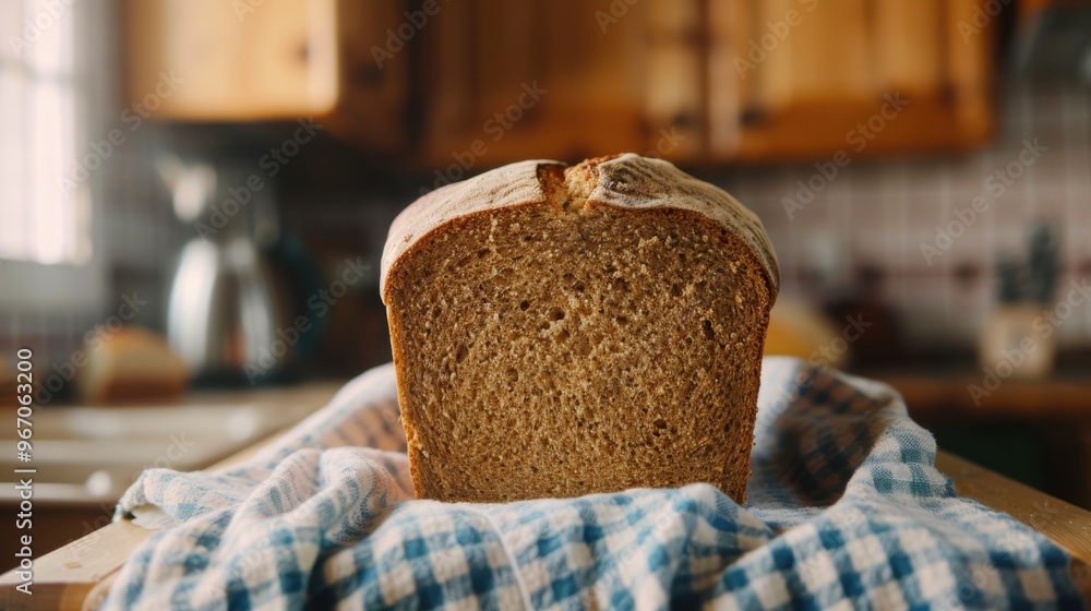Whole Wheat Bread: A dense loaf of whole grain bread, packed with fiber ...