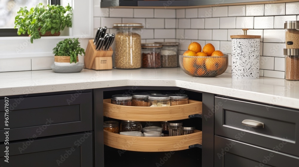 Kitchen access mechanism Magic corner for Blind Corner Cabinets ...