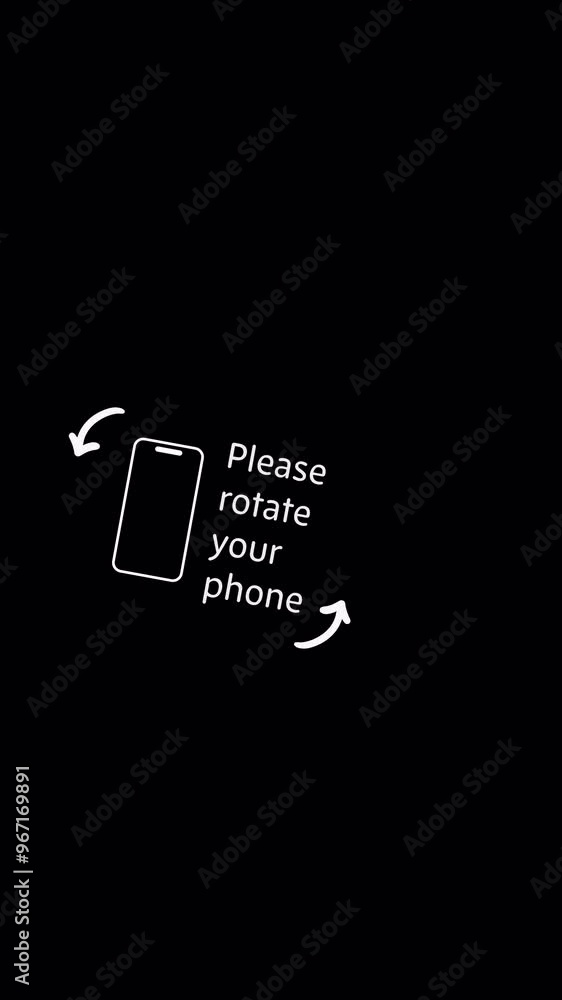 Please Rotate Your Phone. Turn you Smartphone and rotate device screen ...