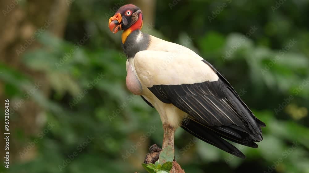 Group of Black and King vulture, Costa Rica, large bird found in South ...