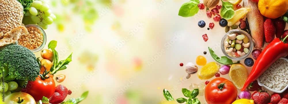 Banner of the role of nutrition in maintaining health with copyspace ...