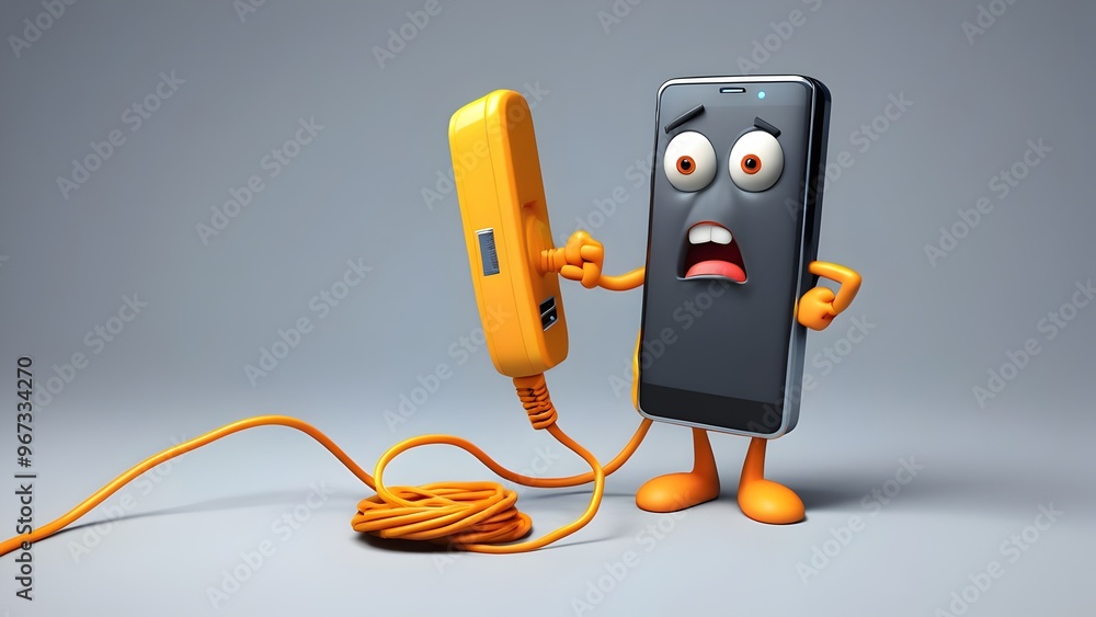 cable might be trying to charge a giant phone using its connector end ...