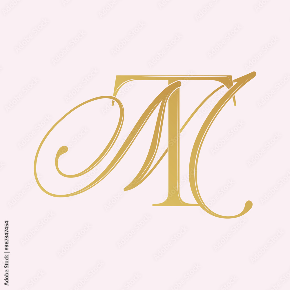 MT, TM, logo MT, Letter MT, monogram MT, vector, logo, Wedding Monogram ...