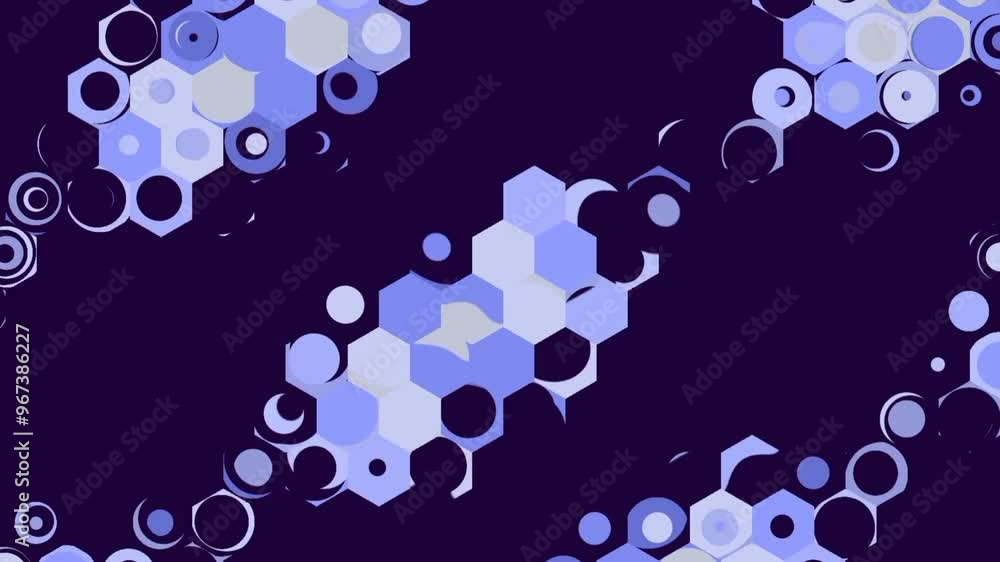 Hexagon Wipe Transitions. Animation appearance and disappearance of ...