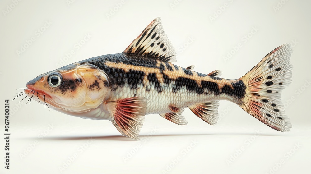 Corydoras catfish clipart, element, 3D illustration, realistic ...