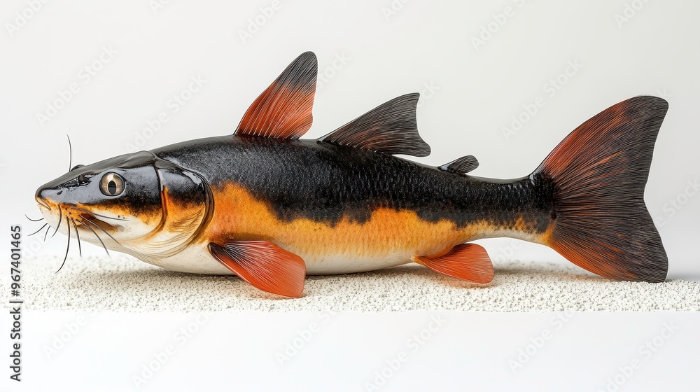 Redtail catfish clipart, element, 3D illustration, realistic, isolated ...