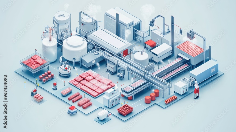 Diagram showing different types of food factories and their respective ... Diagram showing different types of food factories and their respective ...