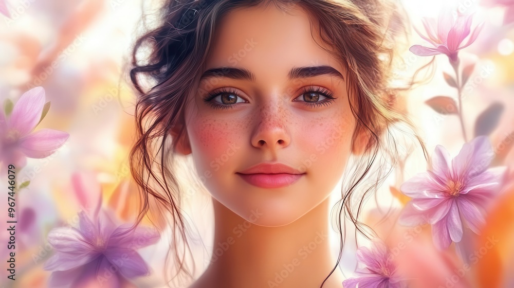 young professional woman portrait soft skills demonstration empathetic ...