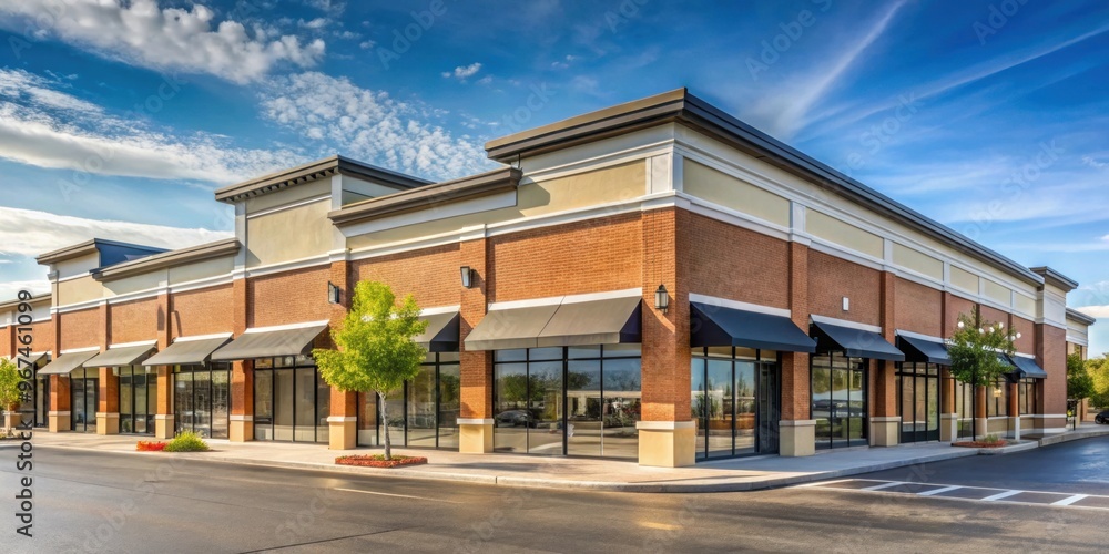 Commercial building with retail and restaurant properties, commercial ...