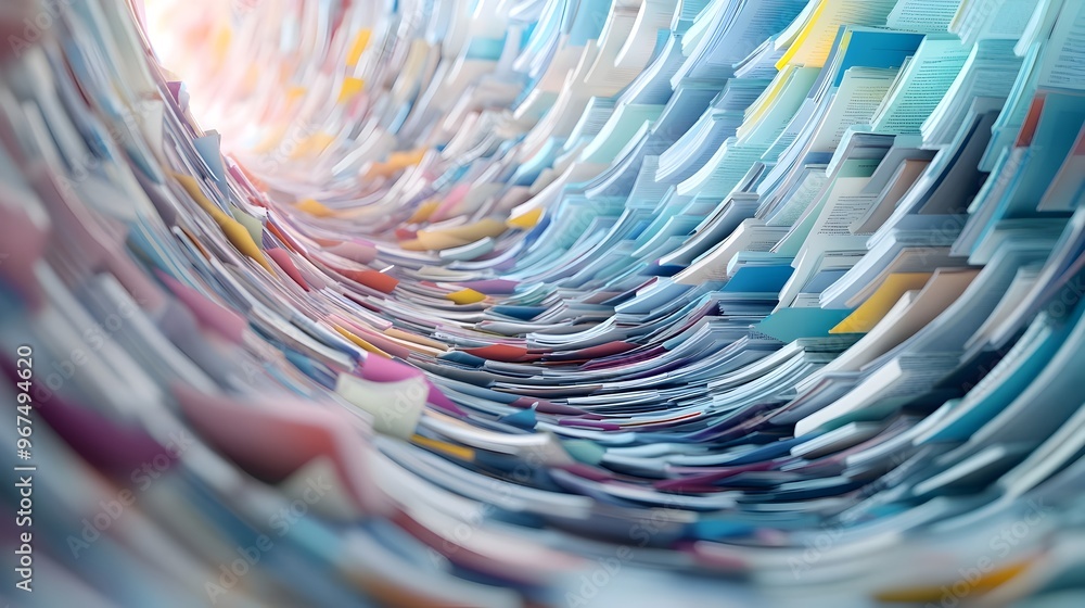 Mesmerizing abstract visualization depicting the dynamic structure and ...