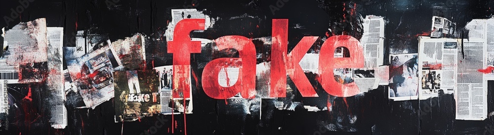 Media concept collage. A creative assembly of newspaper clippings and ...