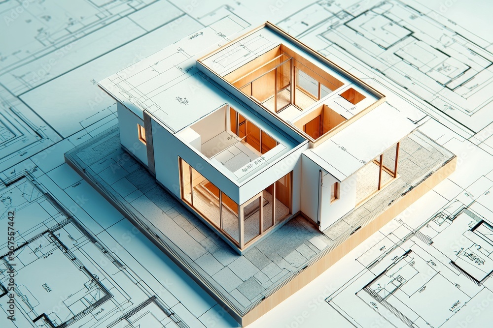 The construction process from layout plans and building permits to the ...