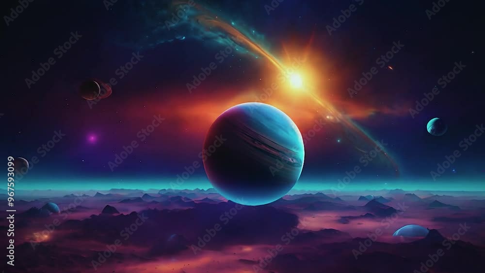 Explore a world beyond imagination in this captivating scene of a ...