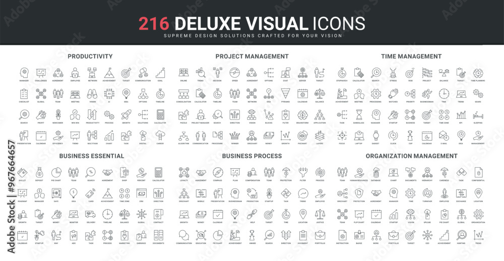 Business essential, organization of company and startup, project ...