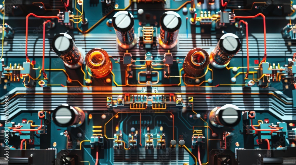 Cross-section of a series-parallel circuit, depicting both series and ...
