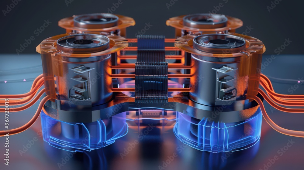Cross-section of a series resonant circuit, illustrating the ...