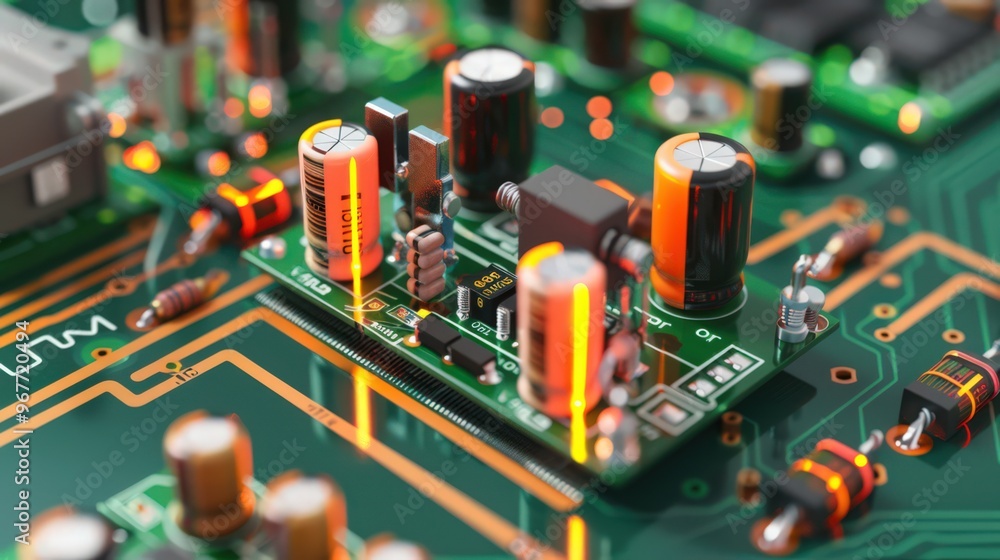 Cross-section of a step-up (boost) converter circuit, illustrating how ...