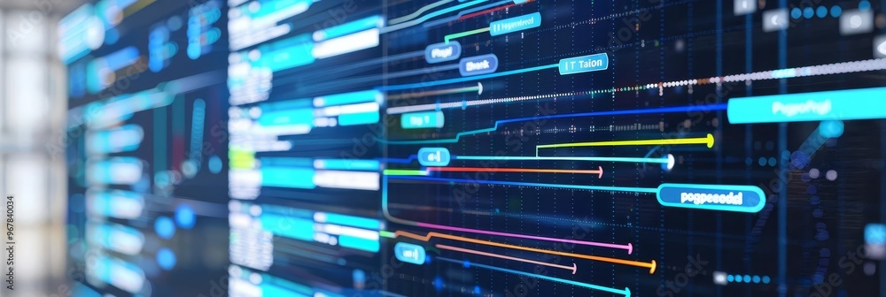 IT project management software showing project timelines, tasks, and ...
