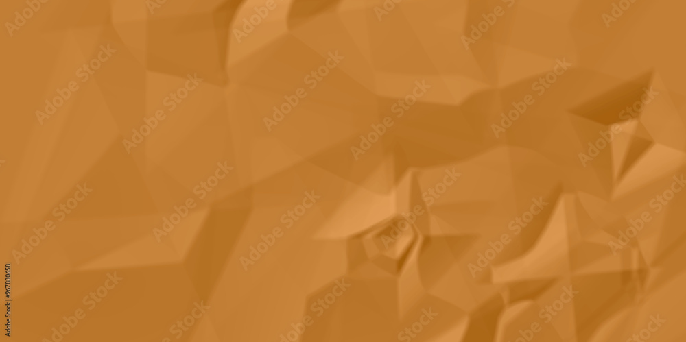 Abstract brown crumpled paper texture background. white fabric crushed ...