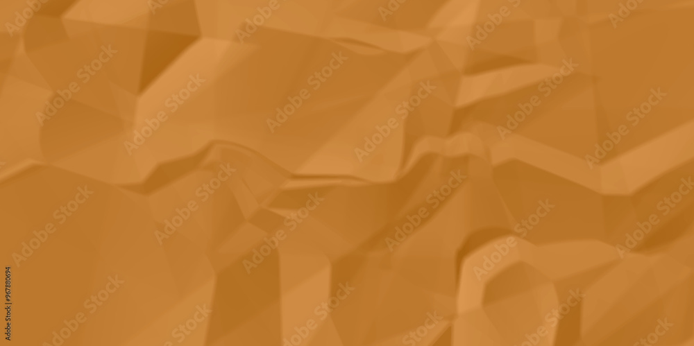 Abstract brown crumpled paper texture background. white fabric crushed ...