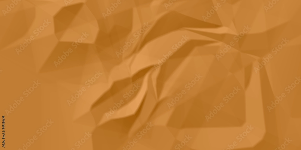 Abstract brown crumpled paper texture background. white fabric crushed ...
