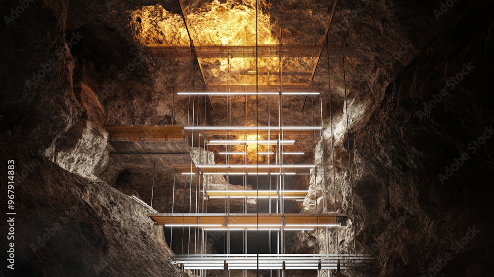 Innovative Underground Vertical Farm with Multi-Layered Hydroponic ...