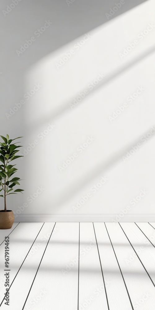 Minimalistic smooth white wall background with a clean, empty surface ...