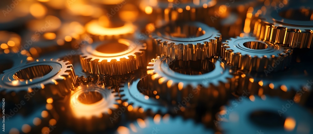 Optimized Machinery Gears and Cogs Powering Continuous Improvement and ...