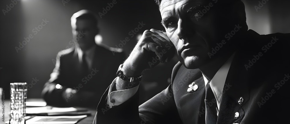 Dramatic and Moody Image Depicting the Political Intrigue and ...