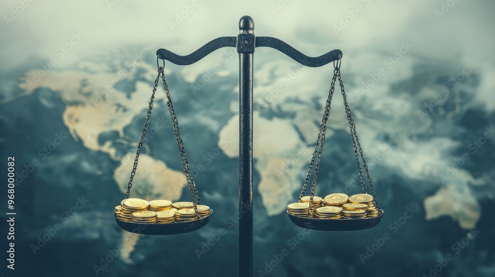 Falling Investment Scale: A set of abstract scales tipping unevenly ...