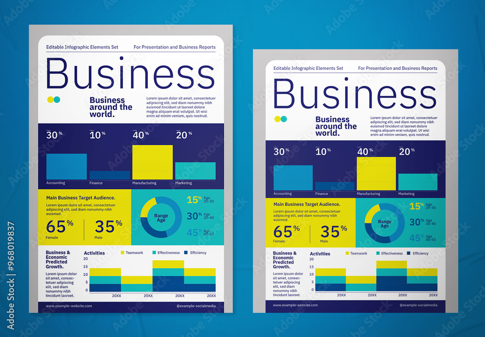 Bold and Visual Infographic Layout Stock Template | Adobe Stock