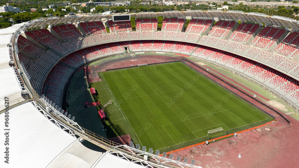 Bari, Italy - September, 2024: Aerial view of the San Nicola stadium ...