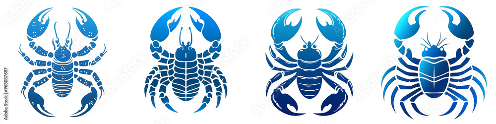 Scorpio Zodiac Sign, Blue Gradient clipart collection, symbol, logos ...