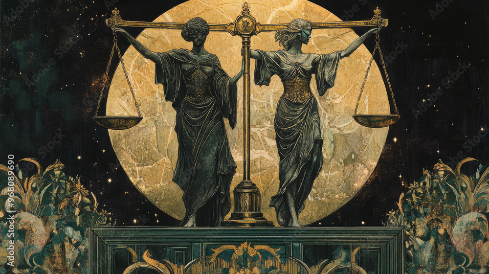 Create Visual Metaphors For Justice And Fairness Such As A Court Scene A Legal Scale Or A