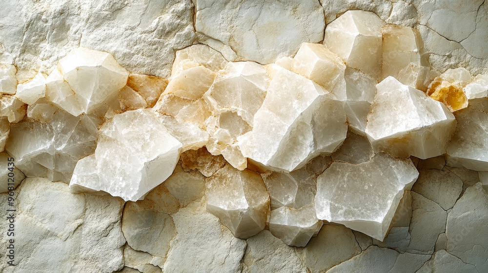 Natural Salt Crystals Forming on Rugged Sandstone Surface, Textured ...
