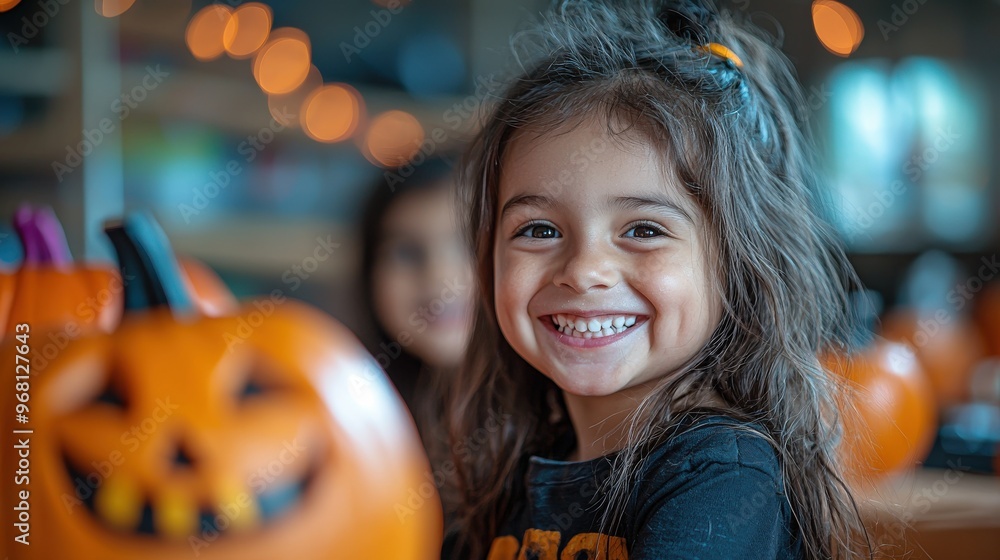 Interactive Halloween party games for children, playful entertainment ...