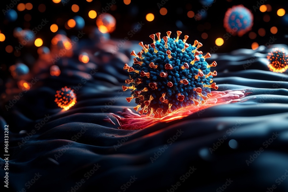 Shingles Healing Transformation represented in an abstract design ...