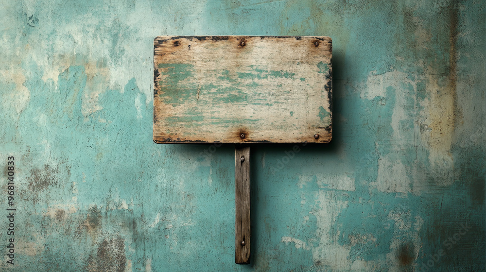 A vintage blank sign with a shadow, ready for your text or design. This ...