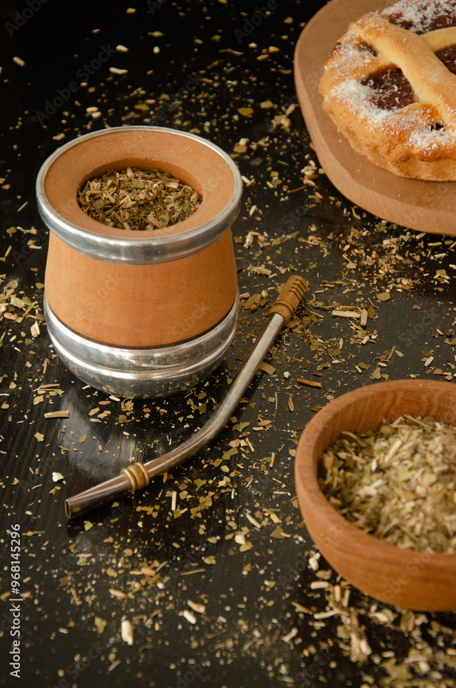 Mate. Yerba Mate. Infusion tipica argentina. Merienda Argentina. Bebida ...