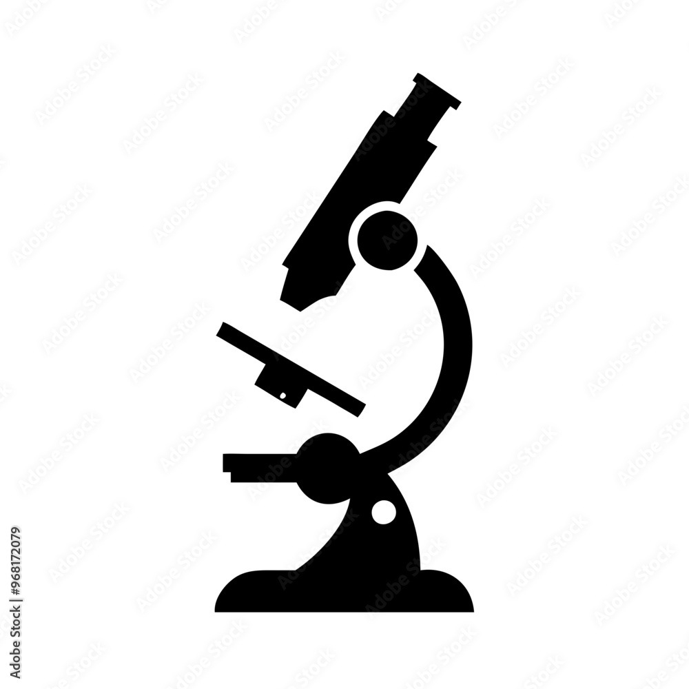 Microscope Silhouette Icon - SVG, PNG Clipart on Transparent Background ...