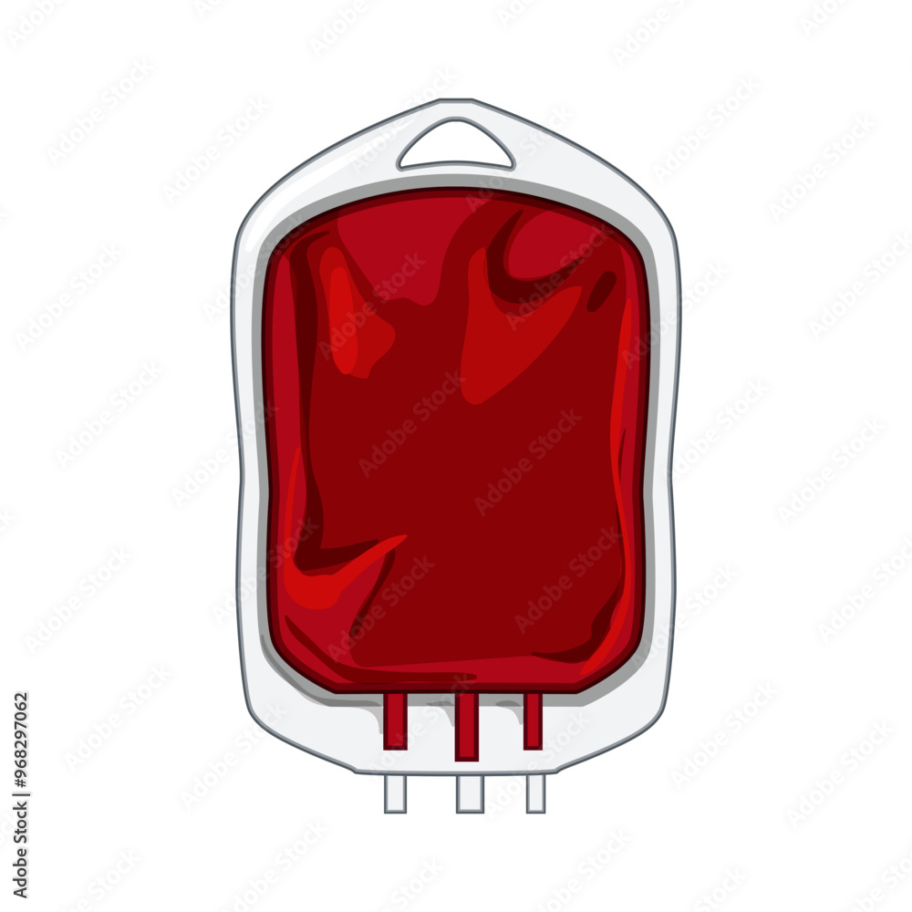 transfusion blood donor bag cartoon. plasma platelets, hemoglobin ...