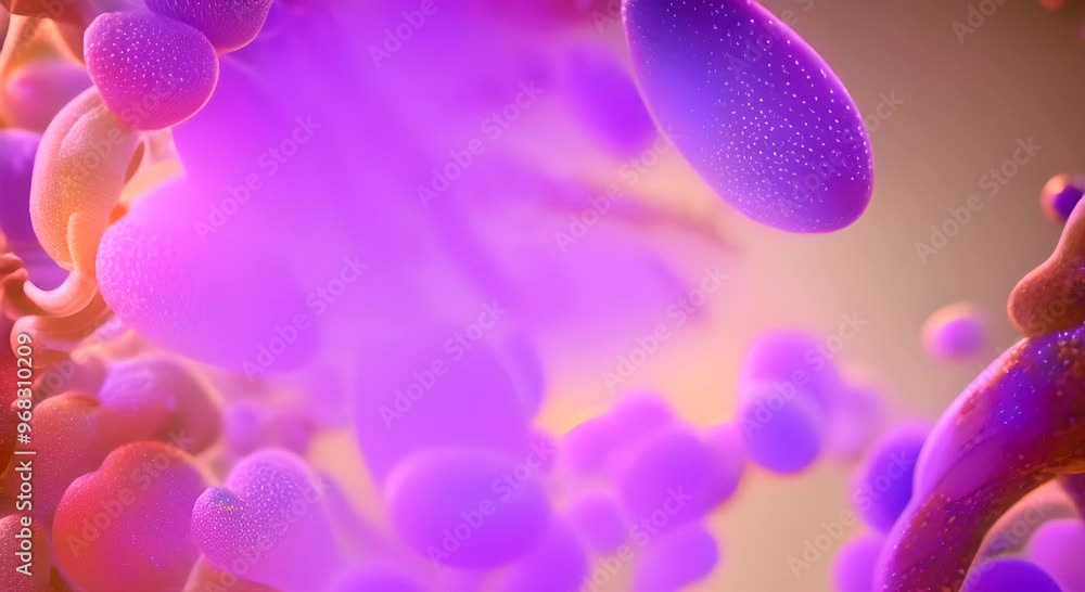 Micro bacterial Bacteria Colony Microbiome and Bacteria inside ...