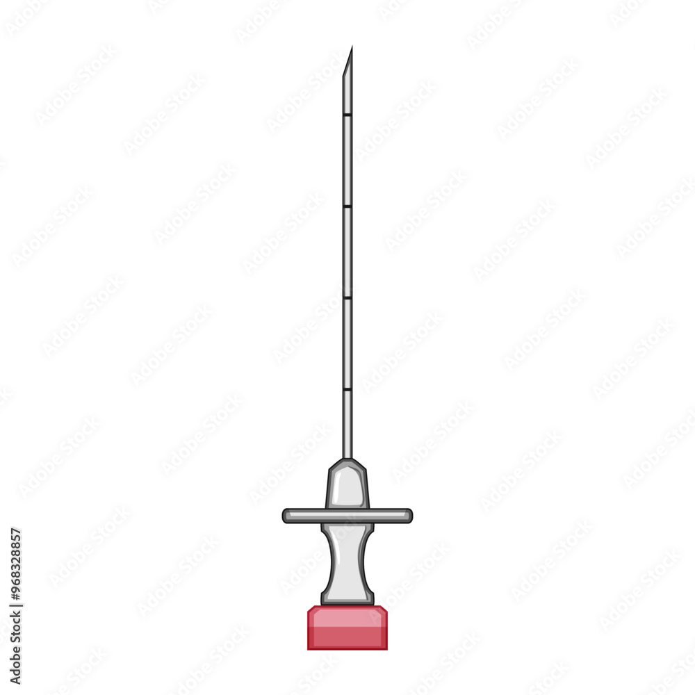 labor epidural needle cartoon. childbirth procedure, spine lumbar ...