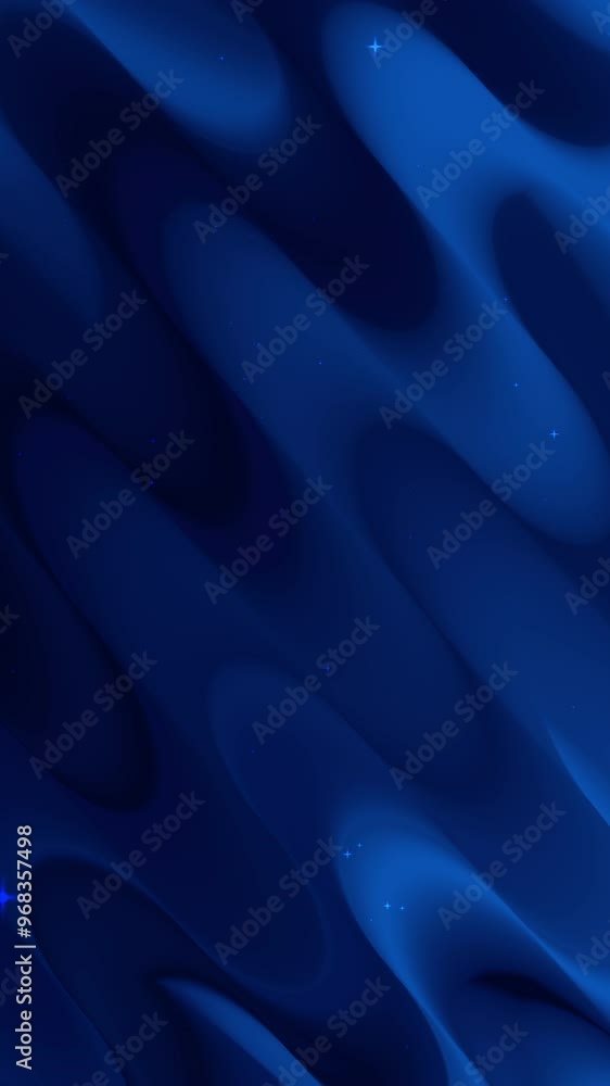 Navy blue particle vertical video background featuring stars, swirls ...