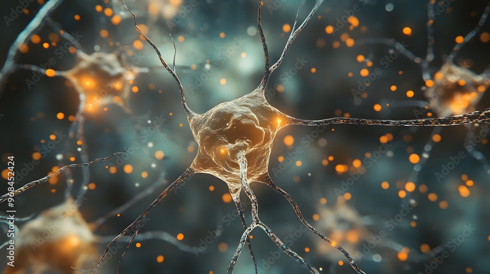 1. Detailed diagram of the human nervous system with highlighted ...