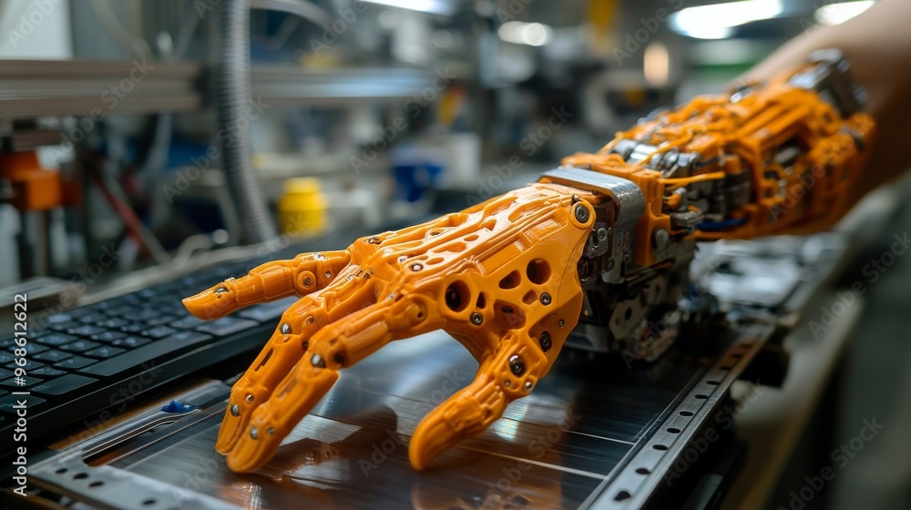 3D-printed prosthetic limbs customized by AI: A high-tech 3D printer ...