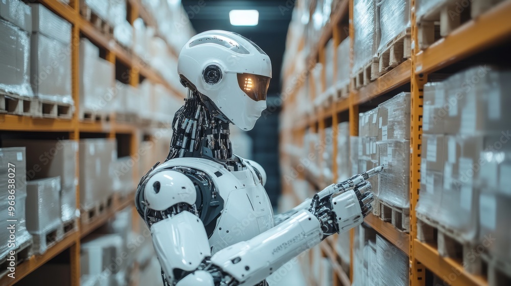 AI-controlled automated warehouses using robotic arms for storage and ... AI-controlled automated warehouses using robotic arms for storage and ...