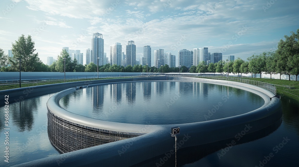 AI-controlled eco-friendly water filtration systems providing clean ...