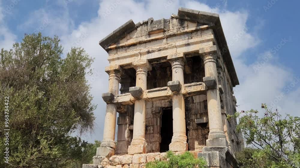 Mezgitkale (Fearless King's Tomb) is a mausoleum built by a Roman ...